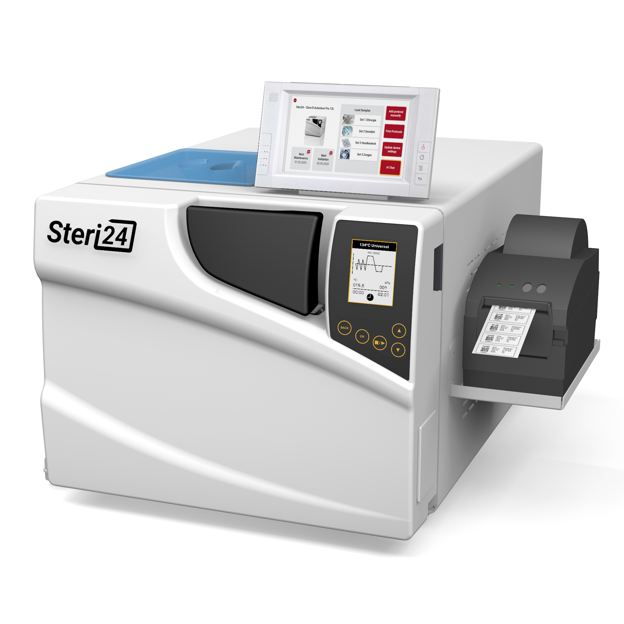 Klasse B Autoklav Premium 12L mit SteriTrace Pro Assistent | Exzellente ...