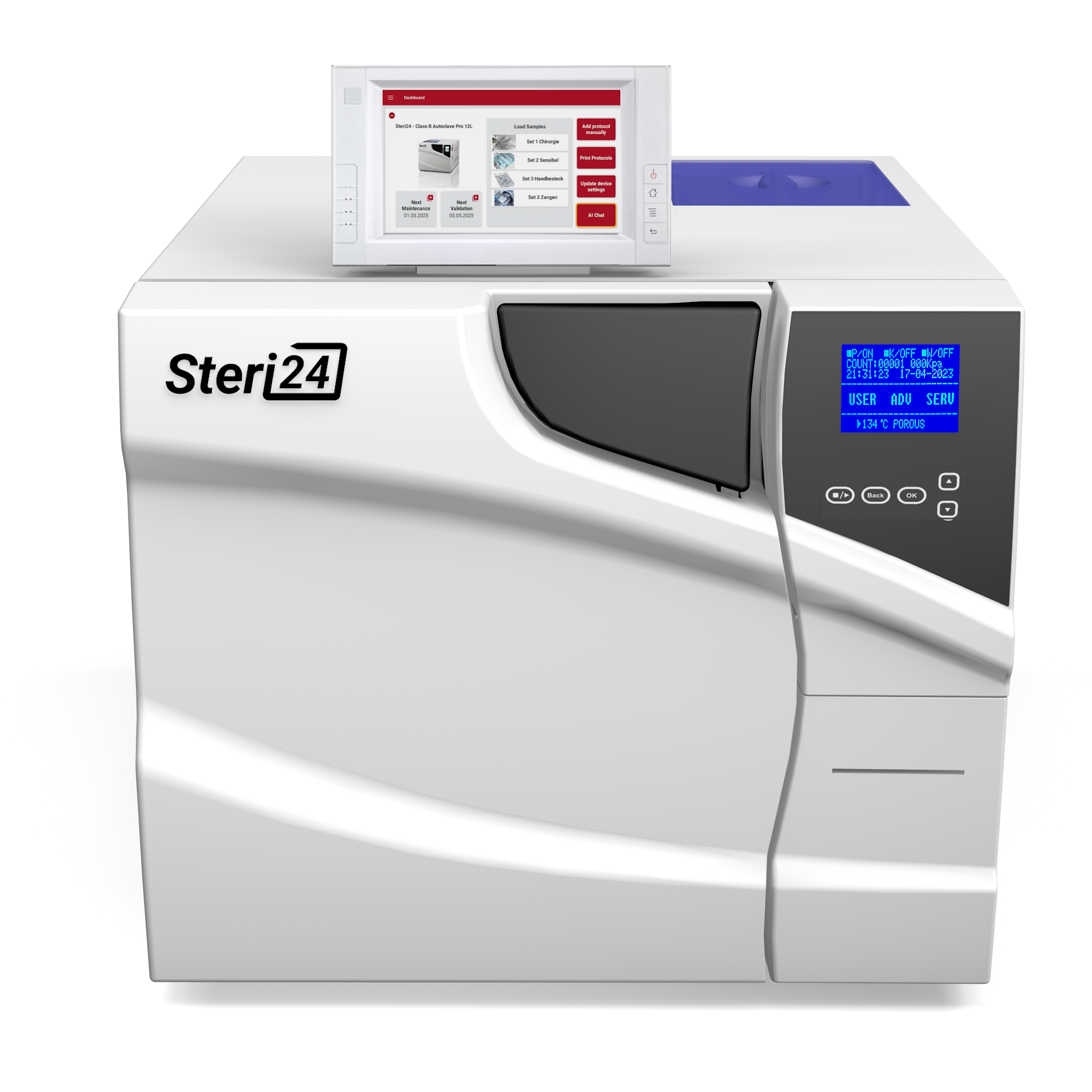 Klasse B Autoklav Premium 18L mit SteriTrace Pro Assistent ...