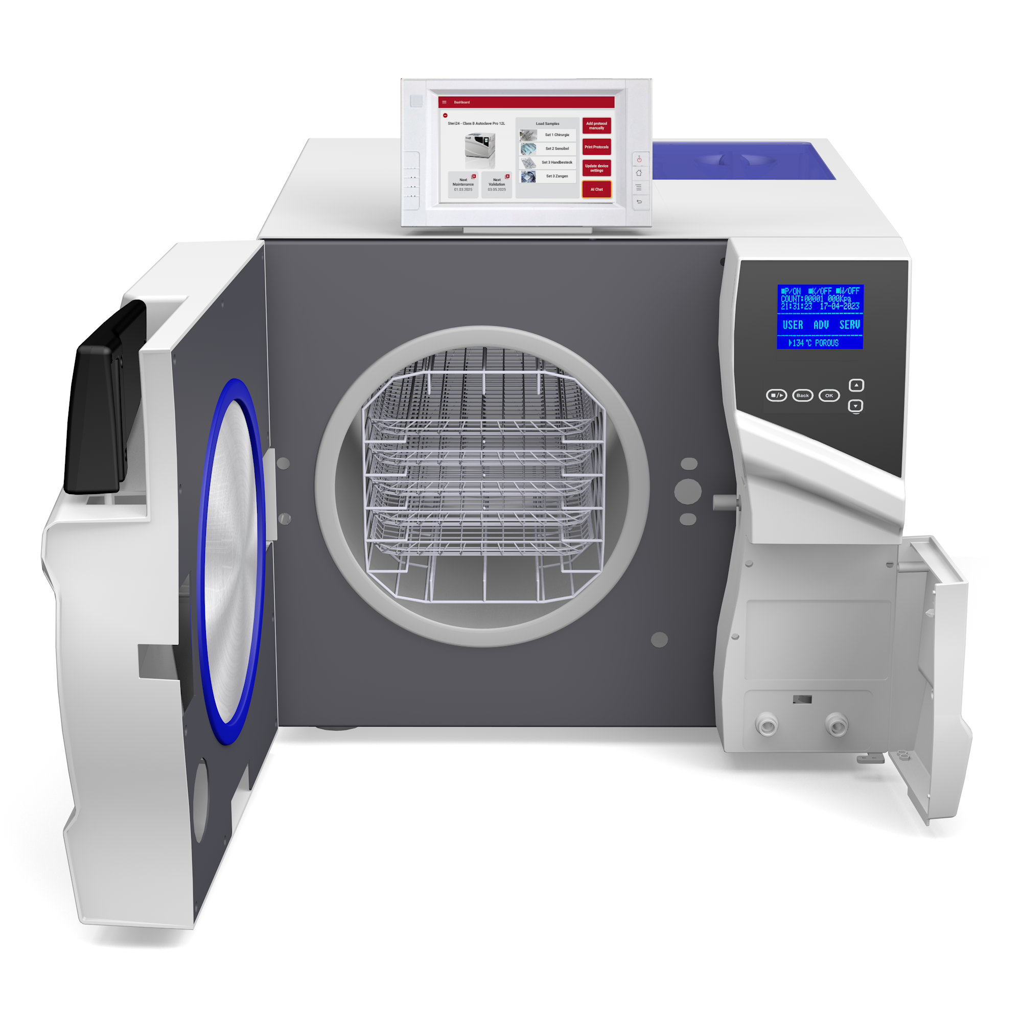 Klasse B Autoklav Premium 18L mit SteriTrace Pro Assistent ...