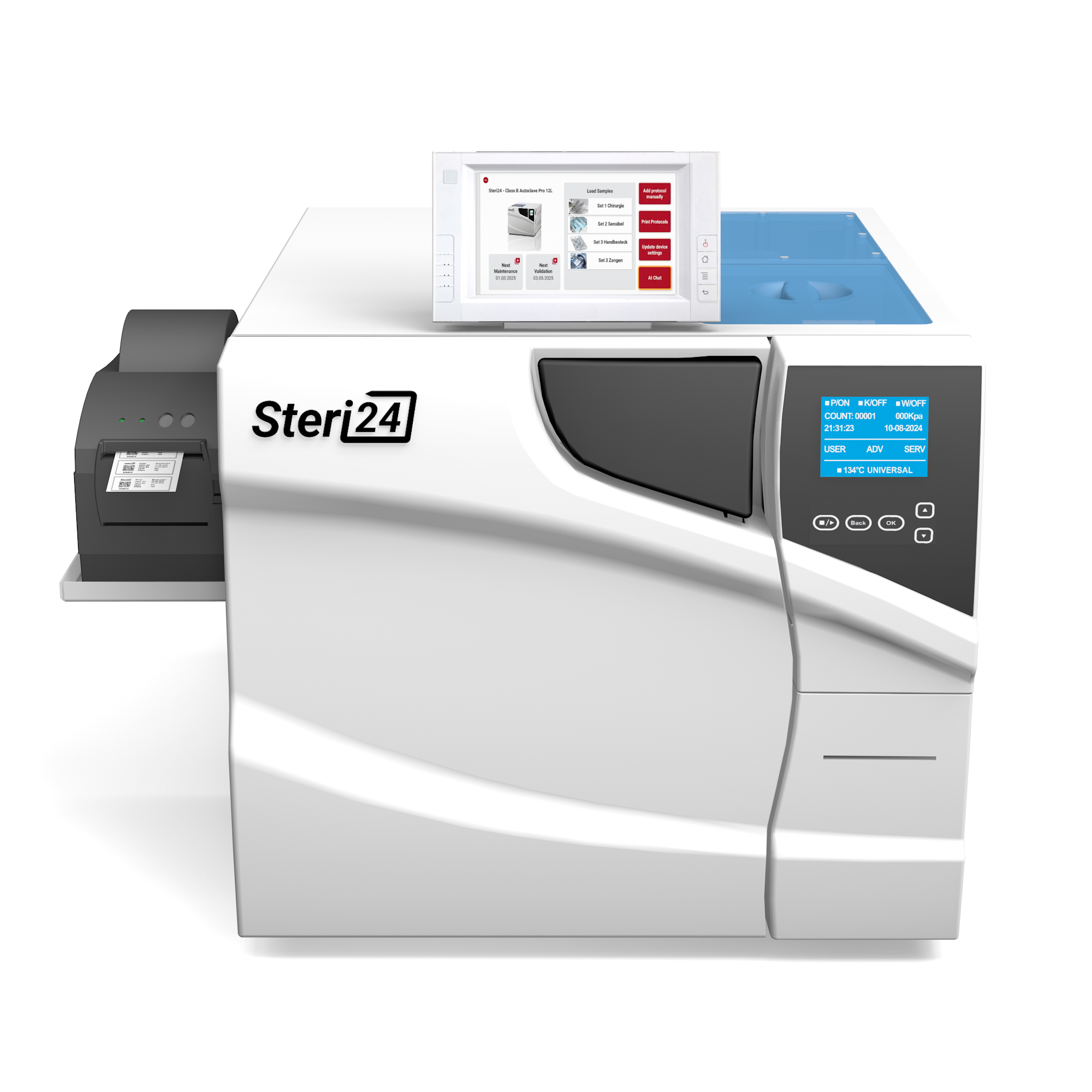 Klasse B Autoklav Premium 23L mit SteriTrace Pro Assistent ...