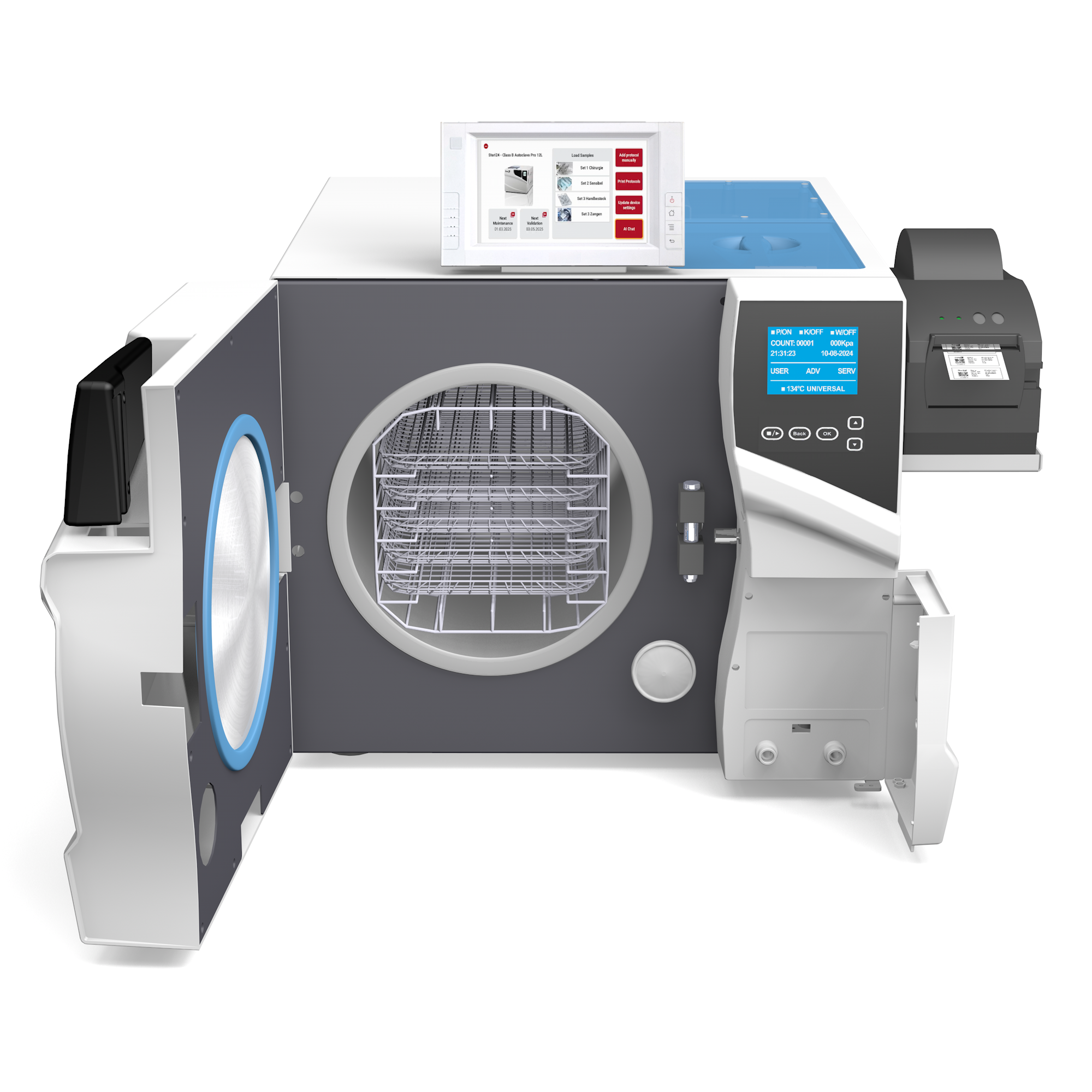 Klasse B Autoklav Premium 23L mit SteriTrace Pro Assistent ...