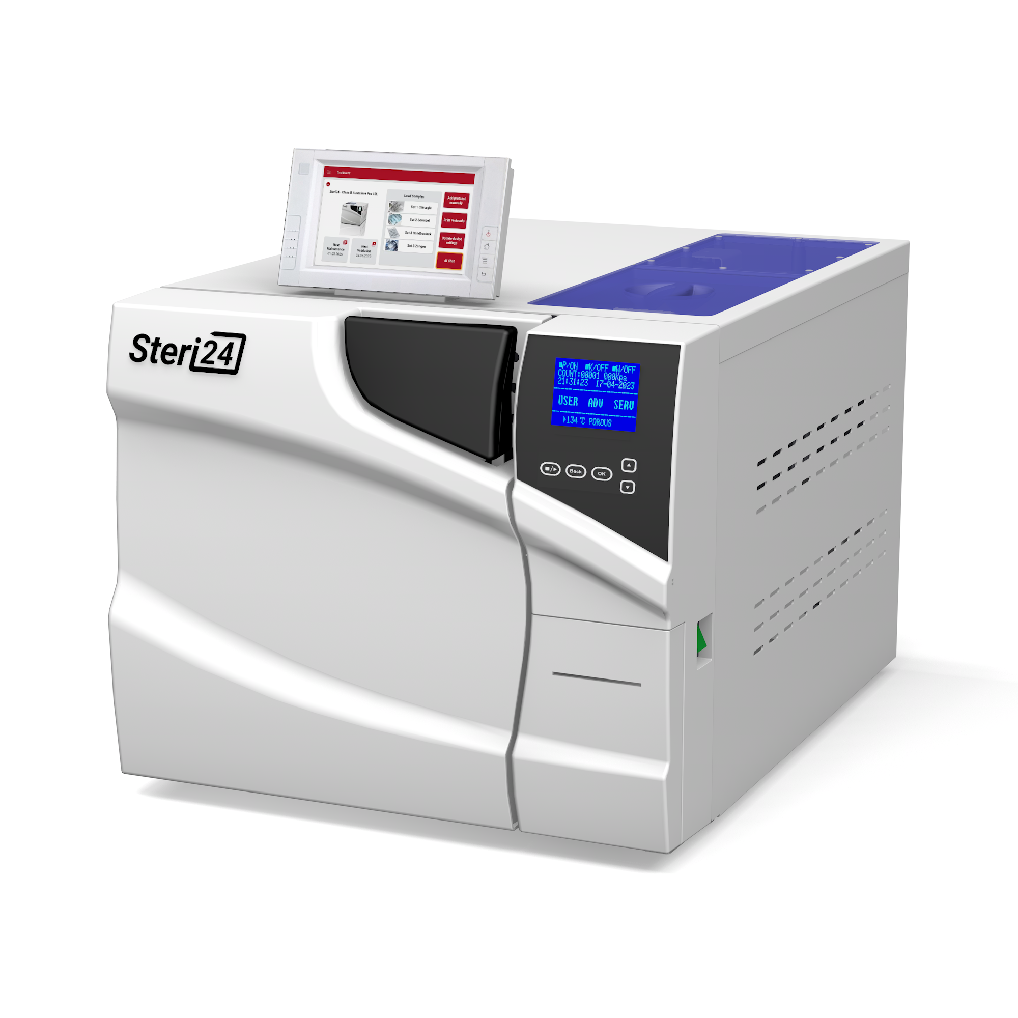 Klasse B Autoklav Premium 23L mit SteriTrace Pro Assistent ...